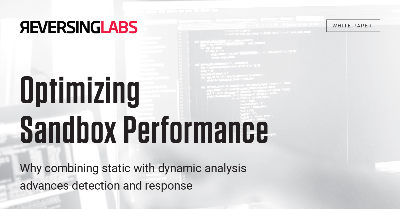 Whitepaper: Optimizing Sandbox Performance Whitepaper: Optimizing Sandbox Performance